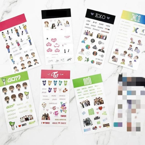 K-POP Creative Stickers Sheet For Multiple Use